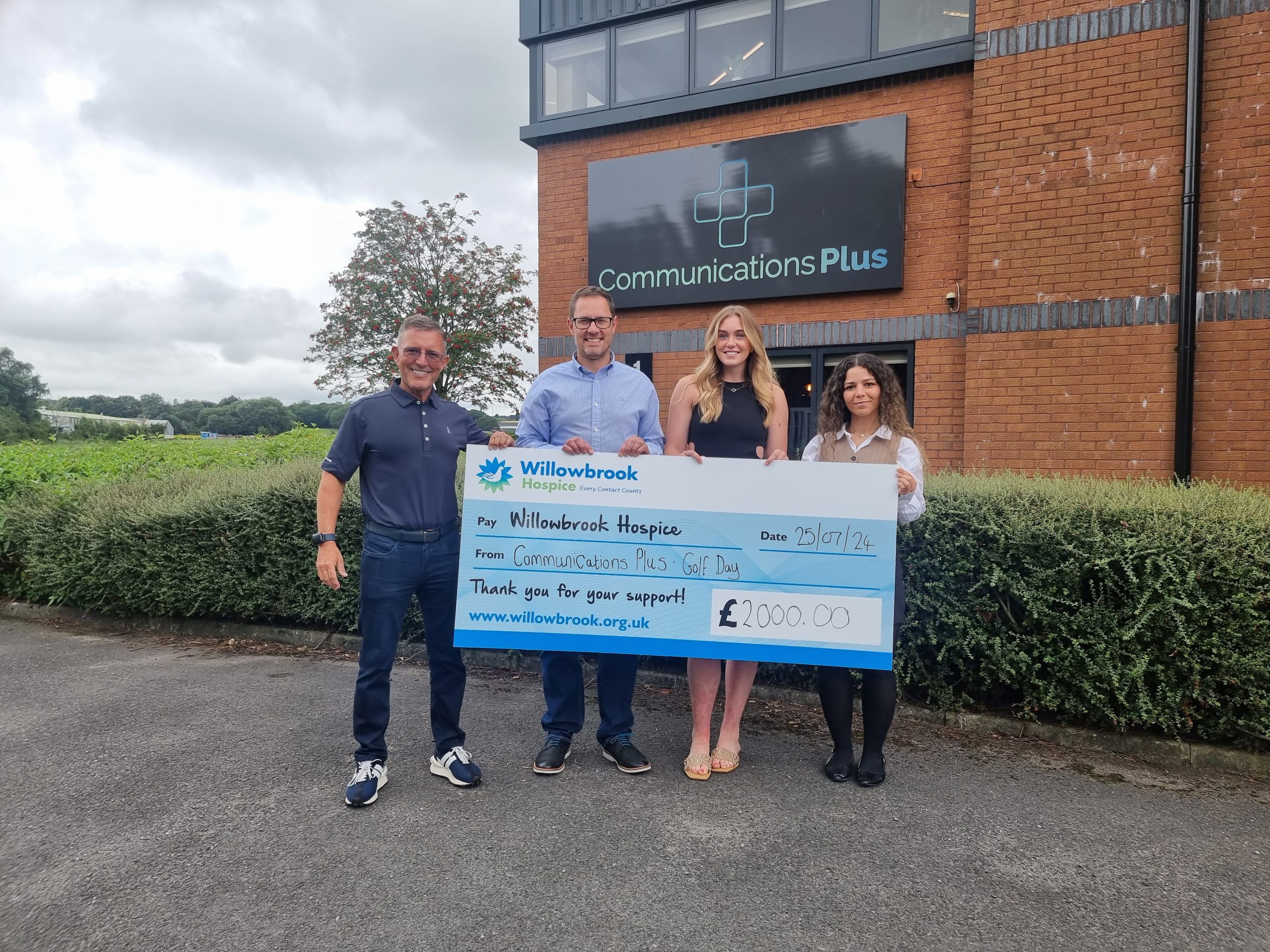 Thank you Communications Plus | Willowbrook Hospice