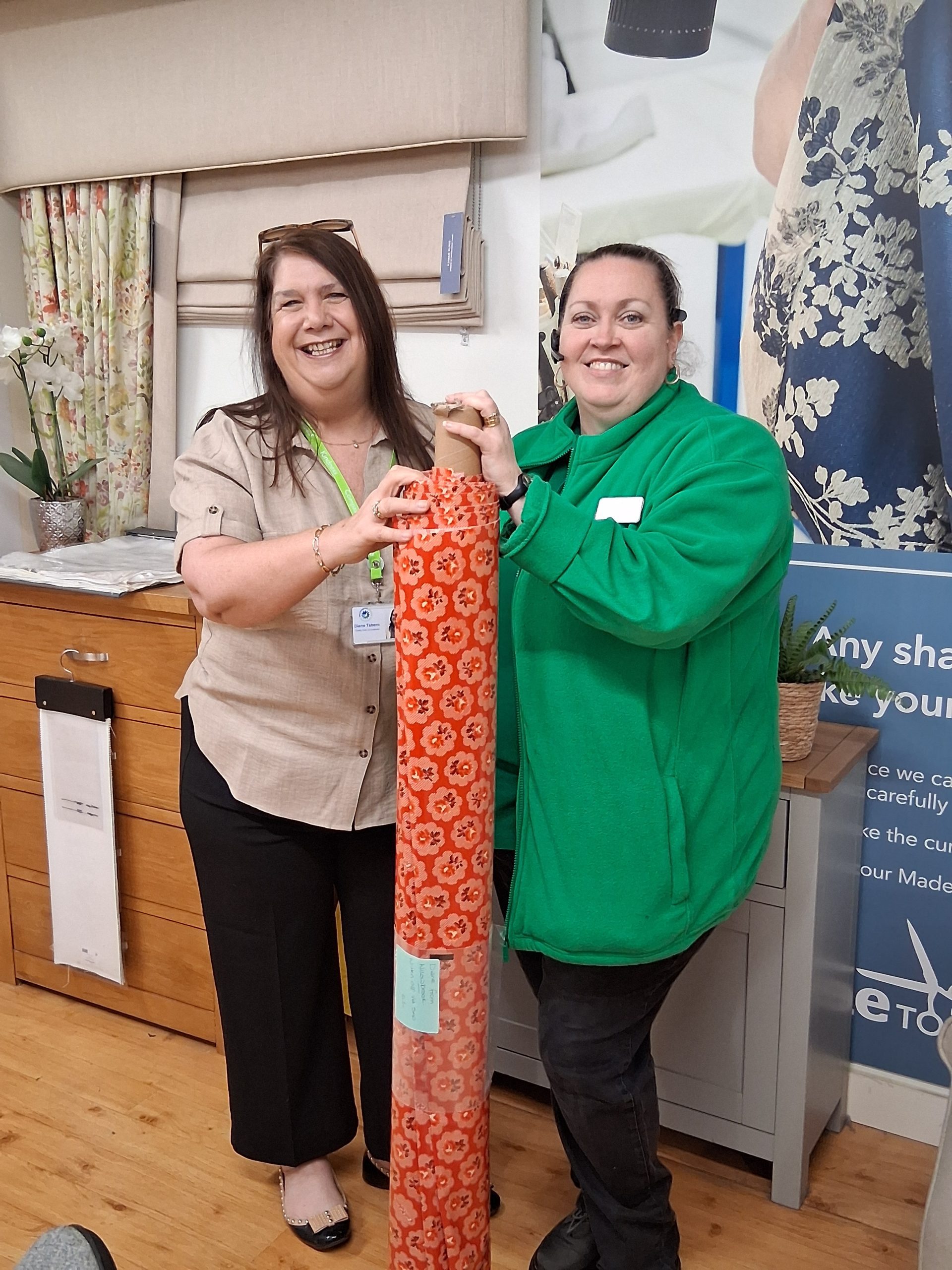 Thank You Dunelm for kindly donating fabric! | Willowbrook Hospice