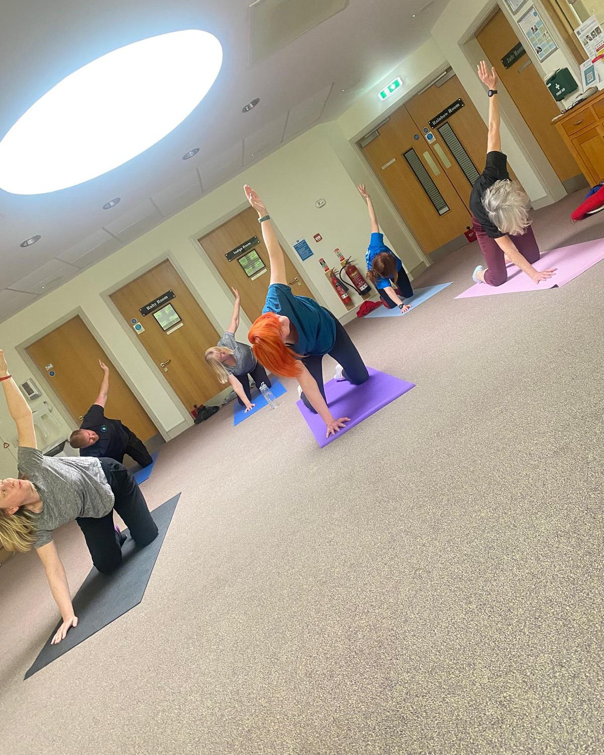 Staff receive free pilates session from Multifit Pilates | Willowbrook ...