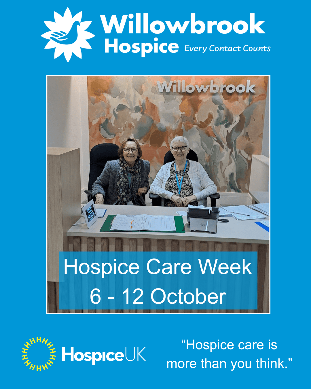 Hospice Care Week 2025 - Volunteers | Willowbrook Hospice